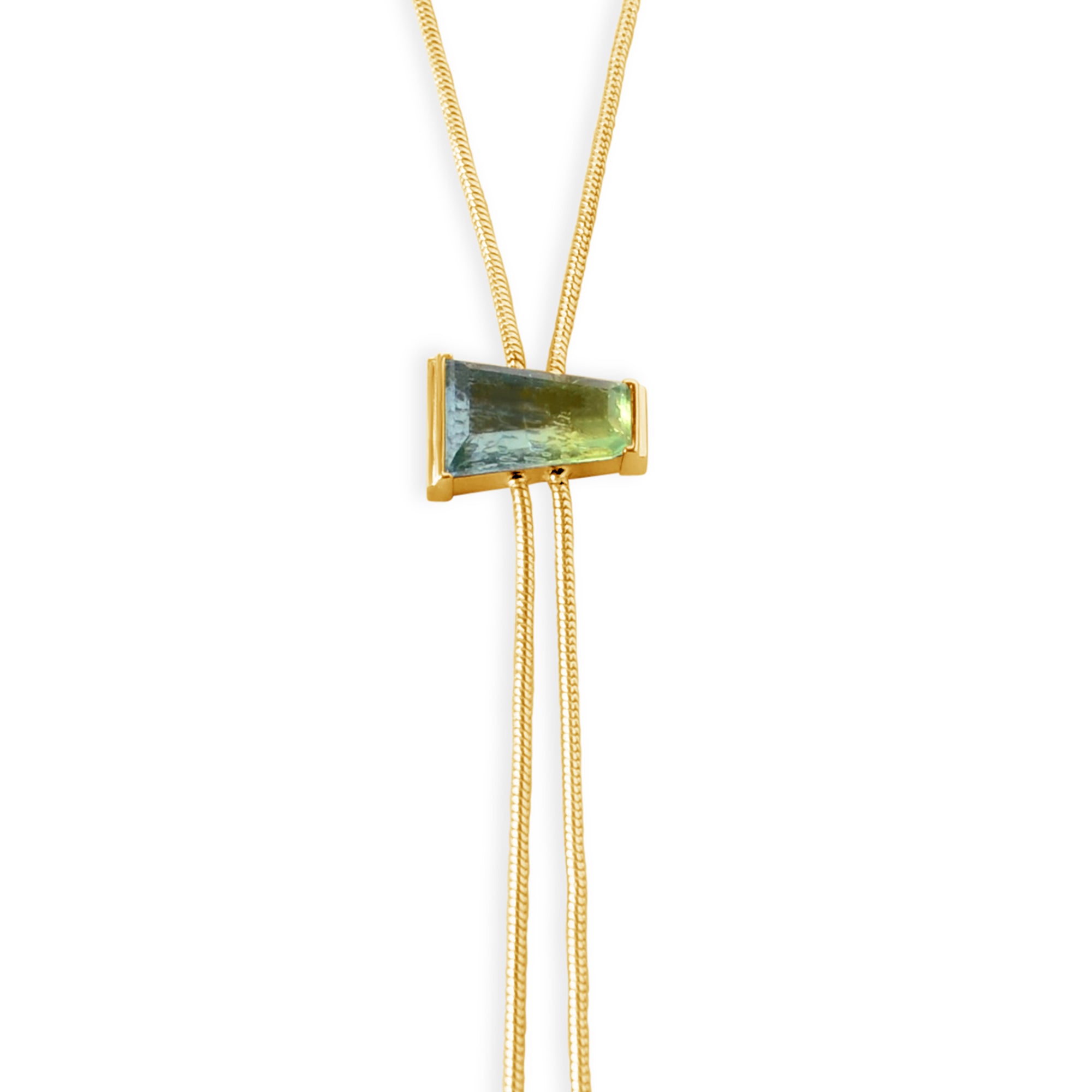 Delano Bolo Necklace - Ocean Quartz - Glamrocks Delano Bolo Necklace - Ocean Quartz - Glamrocks